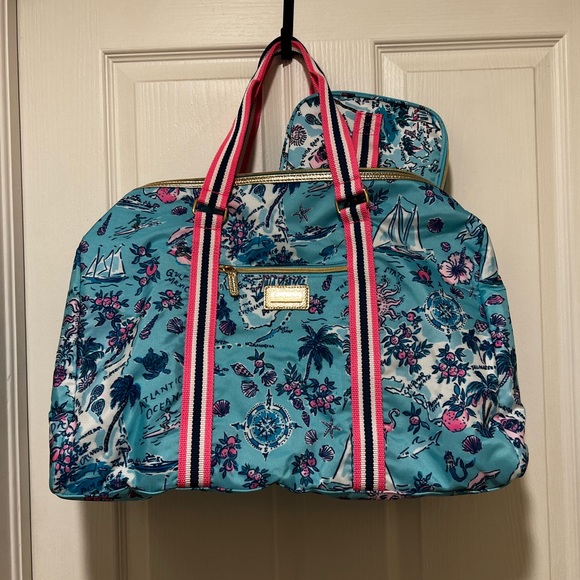 Lilly Pulitzer | Bags | Lilly Pulitzer Florida Travel Cosmetic Bag ...
